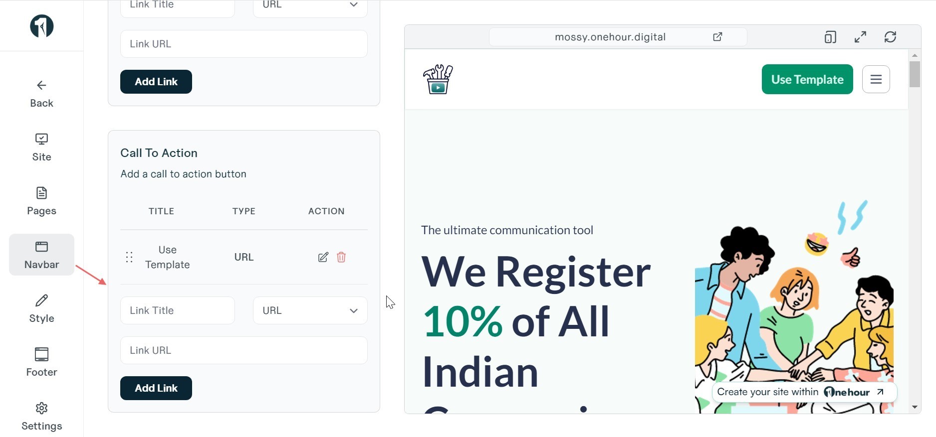 Personal Portfolio Website Builder Onehour