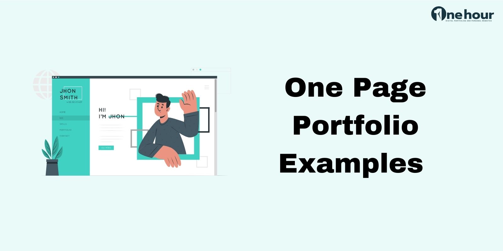 One Page Portfolio Examples | OneHour